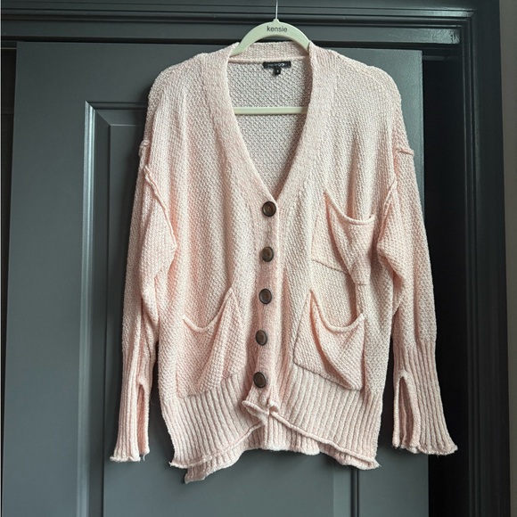 TALULAH | Sweaters | Talulah Light Pink Buttonup Cardigan | Poshmark
